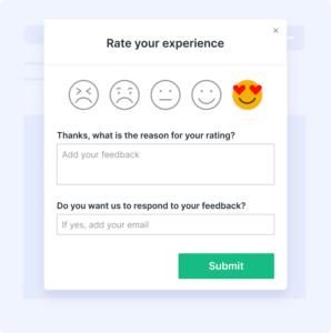 Collecting Actionable Feedback with 1 to 5 Rating Scale Surveys